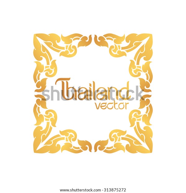 Thai Art Background Vector Stock-vektor (royaltyfri) 313875272 ...
