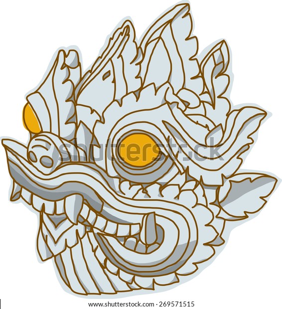 Thai Art Dragon Head Singha Vector: เวกเตอร์สต็อก (ปลอดค่าลิขสิทธิ์ ...