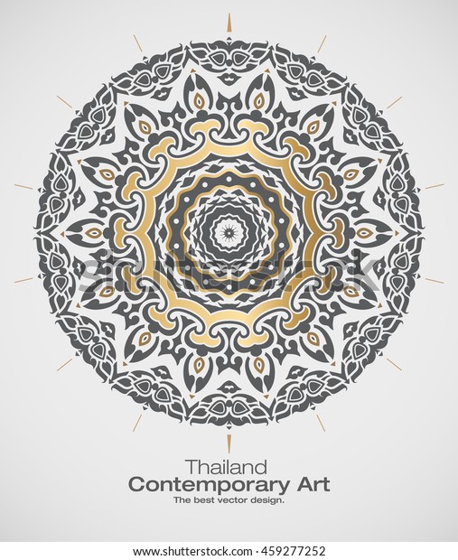Thai Art Element Design Thailand Contemporary Stock Vector (Royalty ...