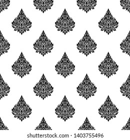 Thai Art Pattern Design Wallpaper Stock Vector (Royalty Free) 1403755478