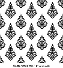 Thai Art Pattern Wallpaper Design Stock Vector (Royalty Free ...