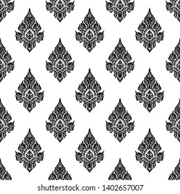 Thai Art Pattern Wallpaper Design Stock Vector (Royalty Free ...