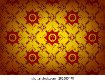 Thai Art Vector Stock Vector (Royalty Free) 281685470 | Shutterstock