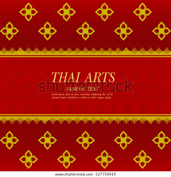 Thai Art Vector Background Stock Vector (Royalty Free) 527750419 ...