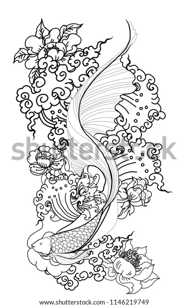 Thai fighting fish tattoo design.Thai buddhism and Animal of Himmapan ...