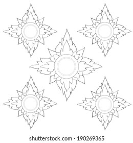 Thai Line Art Pattern Stock Vector (Royalty Free) 190269365 | Shutterstock
