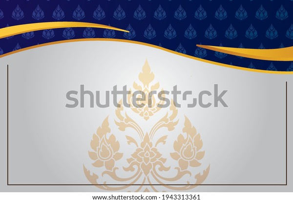 Thai Pattern Card Thai Frame Stock Vector (Royalty Free) 1943313361 ...