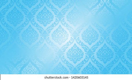 Thai Pattern Supreme Blue Background Stock Vector (Royalty Free ...