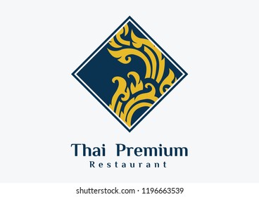 Thai Premium Logo Stock Vector (Royalty Free) 1196663539 | Shutterstock