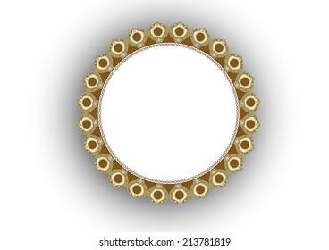 Thai Style Circle Frame Stock Vector (Royalty Free) 213781819 ...