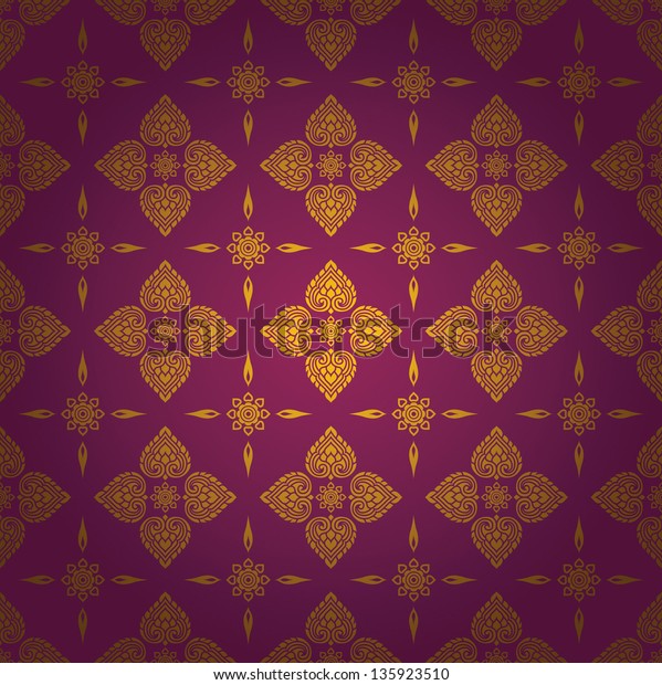 Thai Traditional Art Thai Art Background Stock Vector (Royalty Free ...