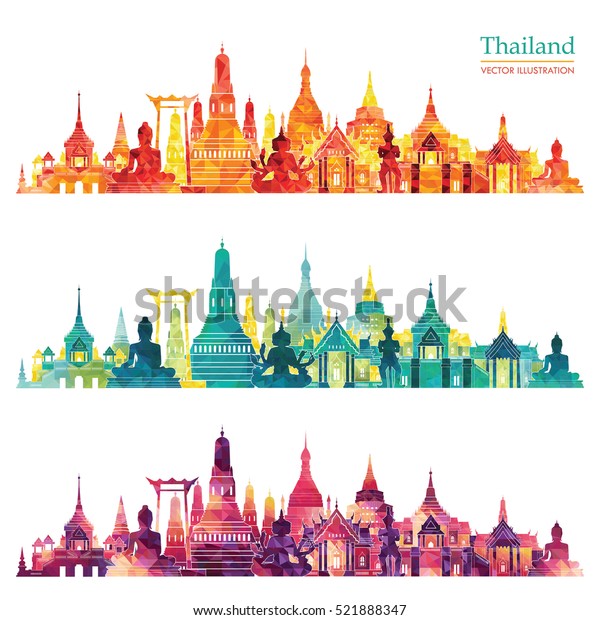 Thailand Detailed Skyline Vector Illustration Stock Vector (Royalty ... Thailand Detailed Skyline Vector Illustration Stock Vector (Royalty ...