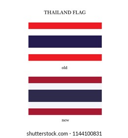 Thailand Flag Color Vector Stock Vector (Royalty Free) 1144100831 ...