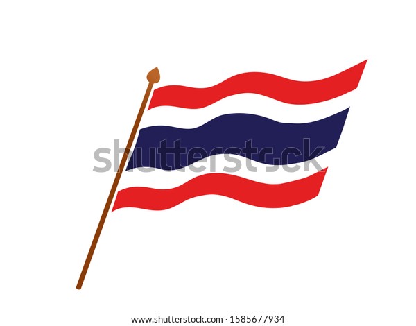 Thailand Flag Official Colors Proportion Correctly Stock Vector ...
