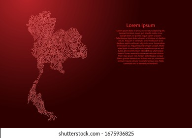 Colombia Map Red Isolines Level Line Stock Vector (Royalty Free) 1678110604
