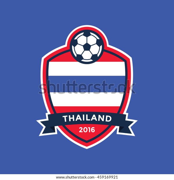 Thailand Soccer Team Flag Vector Stock Vector (Royalty Free) 459169921 ...