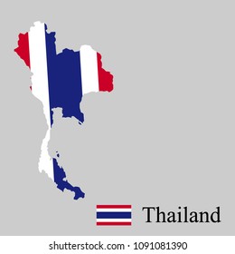 Thailand Vector Map Stock Vector (Royalty Free) 1091081390 | Shutterstock