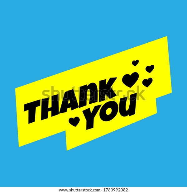 Thank You Appreciation Respect Vector Typography Stock Vector (Royalty ...
