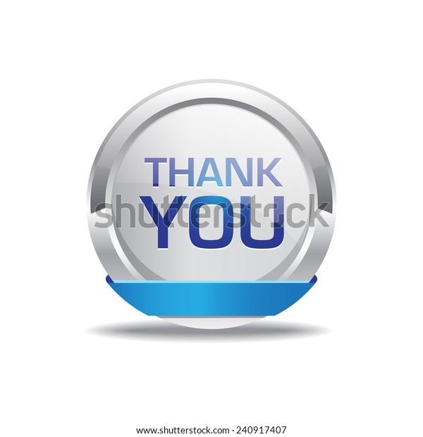 Thank You Blue Circular Vector Button Stock Vector (Royalty Free ...