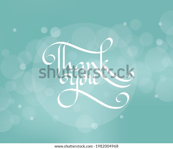 Thank You Calligraphy Vector Typography Posters Stock Vector (Royalty ...