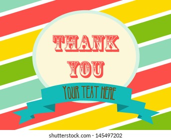 Thank You Card Stock Vector (Royalty Free) 145497202 | Shutterstock