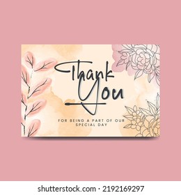 Thank You Card Background Stock Vector (Royalty Free) 2192169297 ...