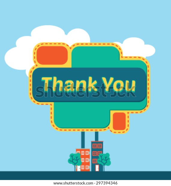 Thank You Design Element Stock Vector (Royalty Free) 297394346 ...