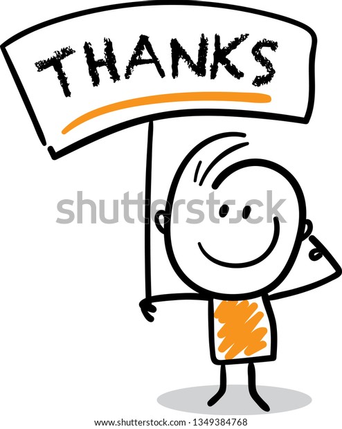 Thank You Doodle Style Vector Illustration: เวกเตอร์สต็อก (ปลอดค่า ...