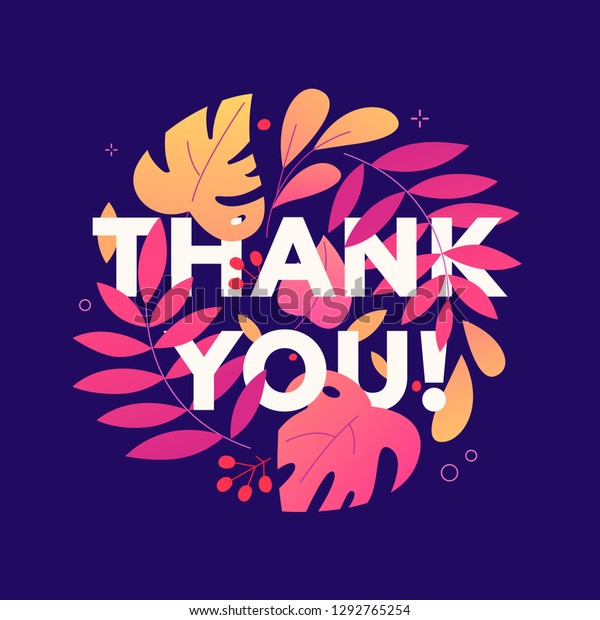 Thank You Modern Flat Design Style Stock Vector (Royalty Free ...