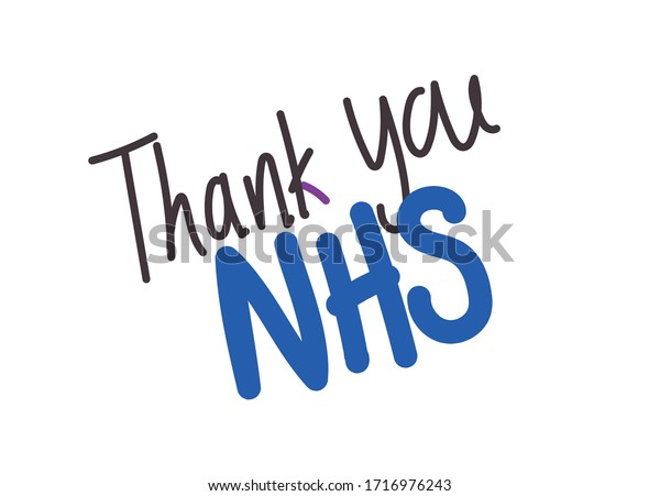 Thank You Nhs Vector Thanking Nhs 库存矢量图（免版税）1716976243 | Shutterstock