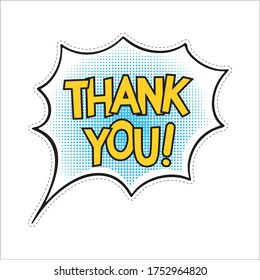 Thank You Pop Art Comic Book Stock Vector (Royalty Free) 1752964820 ...