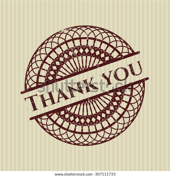 Thank You Rubber Seal Stock Vector (Royalty Free) 307111733 | Shutterstock