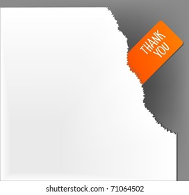 Thank You Sign Corner Vector Stock Vector (Royalty Free) 71064502 ...