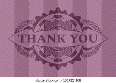 Thank You Text Inside Pink Wavy Stock Vector (Royalty Free) 1859224108 ...