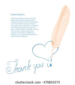 2,195 Thank You Feather Images, Stock Photos & Vectors | Shutterstock