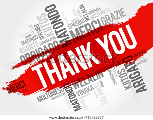 Thank You Word Cloud Background All Stock Vector (Royalty Free ...