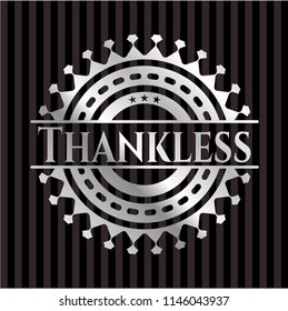 Thankless Silver Shiny Badge Stock Vector (Royalty Free) 1146043937 ...