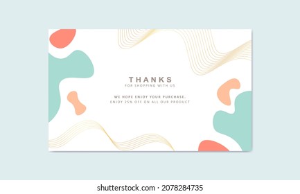 Thanks Card Abstract Background Free Vector Stock Vector (Royalty Free ...