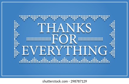 Thanks Everything Eps10 Cmyk Stock Vector (Royalty Free) 298787129 ...