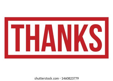 Thanks Rubber Stamp Thanks Stamp Seal Stock Vector (Royalty Free ...