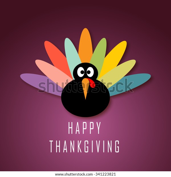 Thanksgiving Turkey Graphic Design Vector Illustration Stock Vector ...