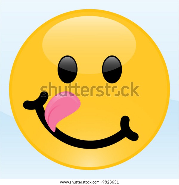 That Looks Good Teasing Smiley Stock Vector (Royalty Free) 9823651