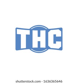 Thc Badge Logotype Logo Vector Template Stock Vector (Royalty Free ...