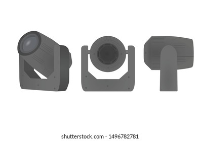 Theater Light Reflector Vector Illustration Stock Vector (Royalty Free ...