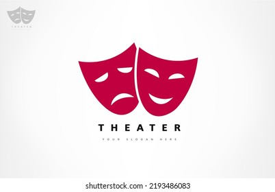 Theater Masks Logo Vector Theater Acting Stock Vector (Royalty Free ...
