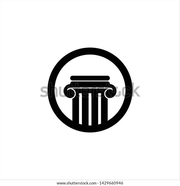 Theater Pillar Icon Modern Design Style Stock Vector (Royalty Free ...
