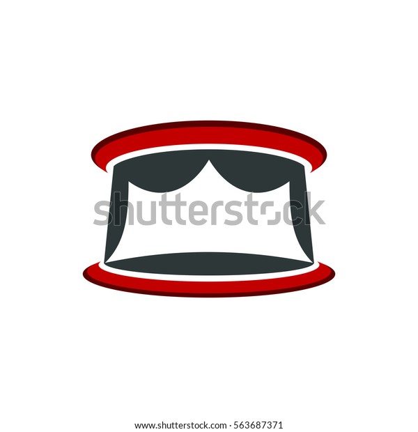 Theater Stage Icon Logo Vector Stock Vector (Royalty Free) 563687371 ...