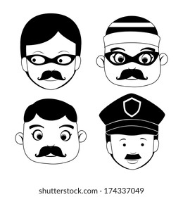 Theft Design Over White Background Vectorillustration Stock Vector ...