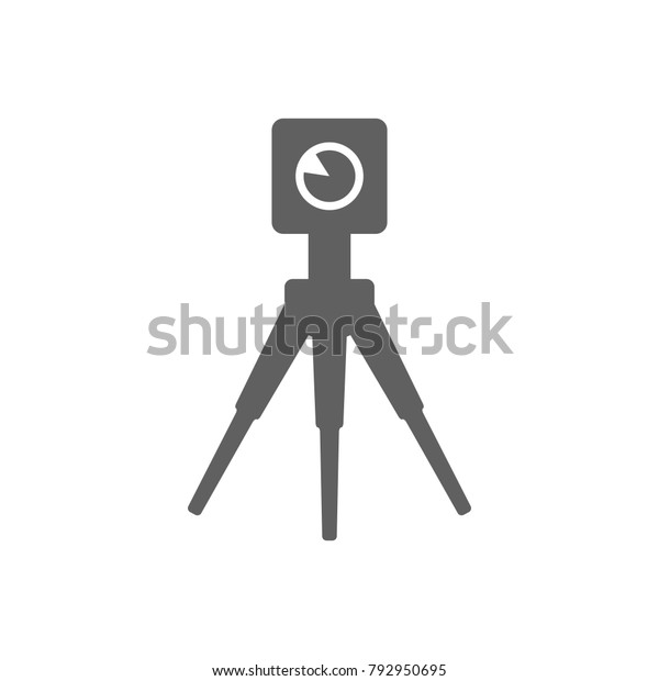 Theodolite Icon Vector Stock Vector (Royalty Free) 792950695