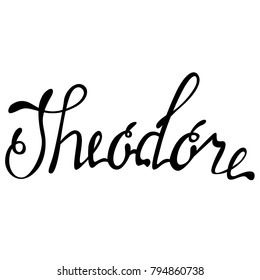 Theodore name image Images, Stock Photos & Vectors | Shutterstock